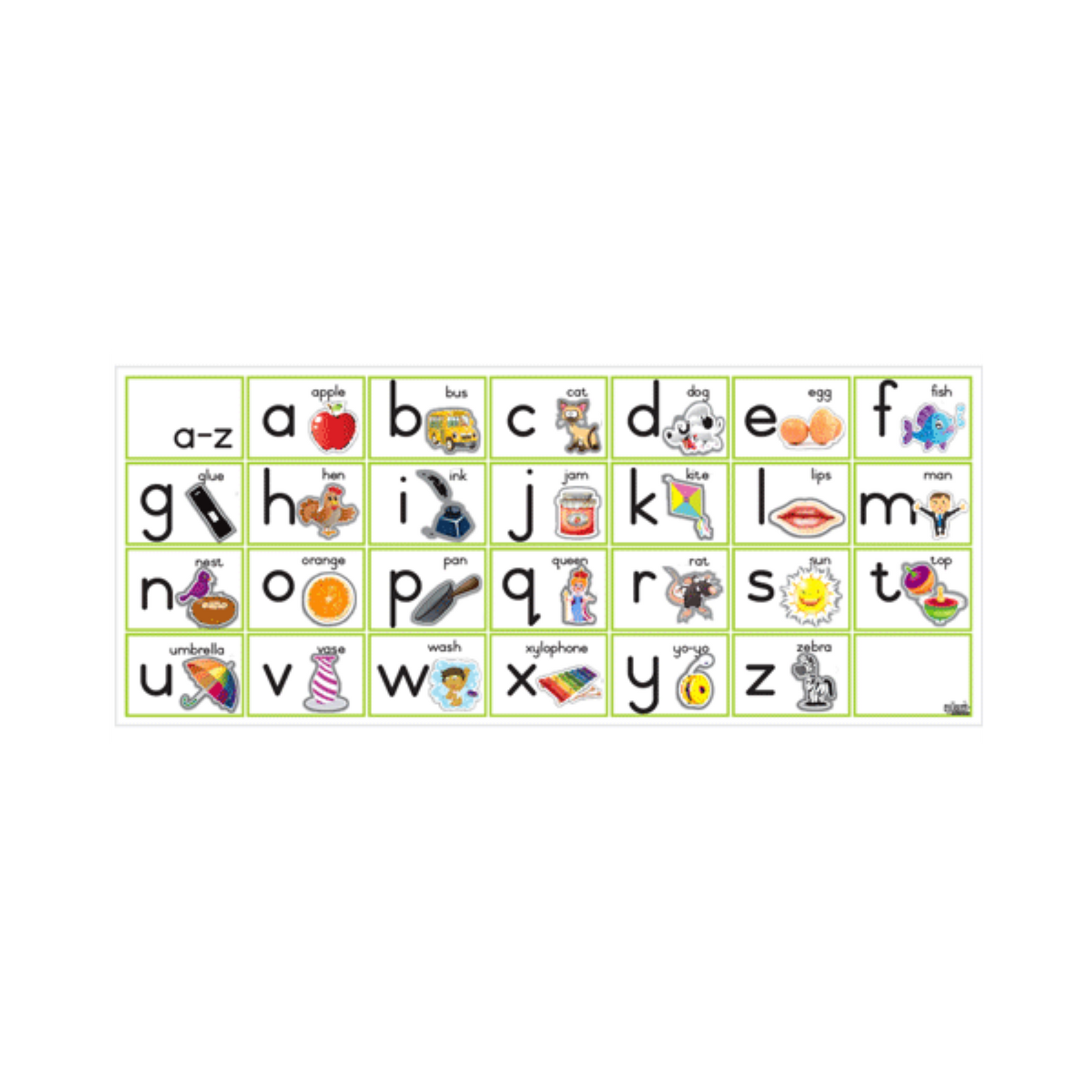 Alphabet Chart - Illustrations – Grow Learning Company