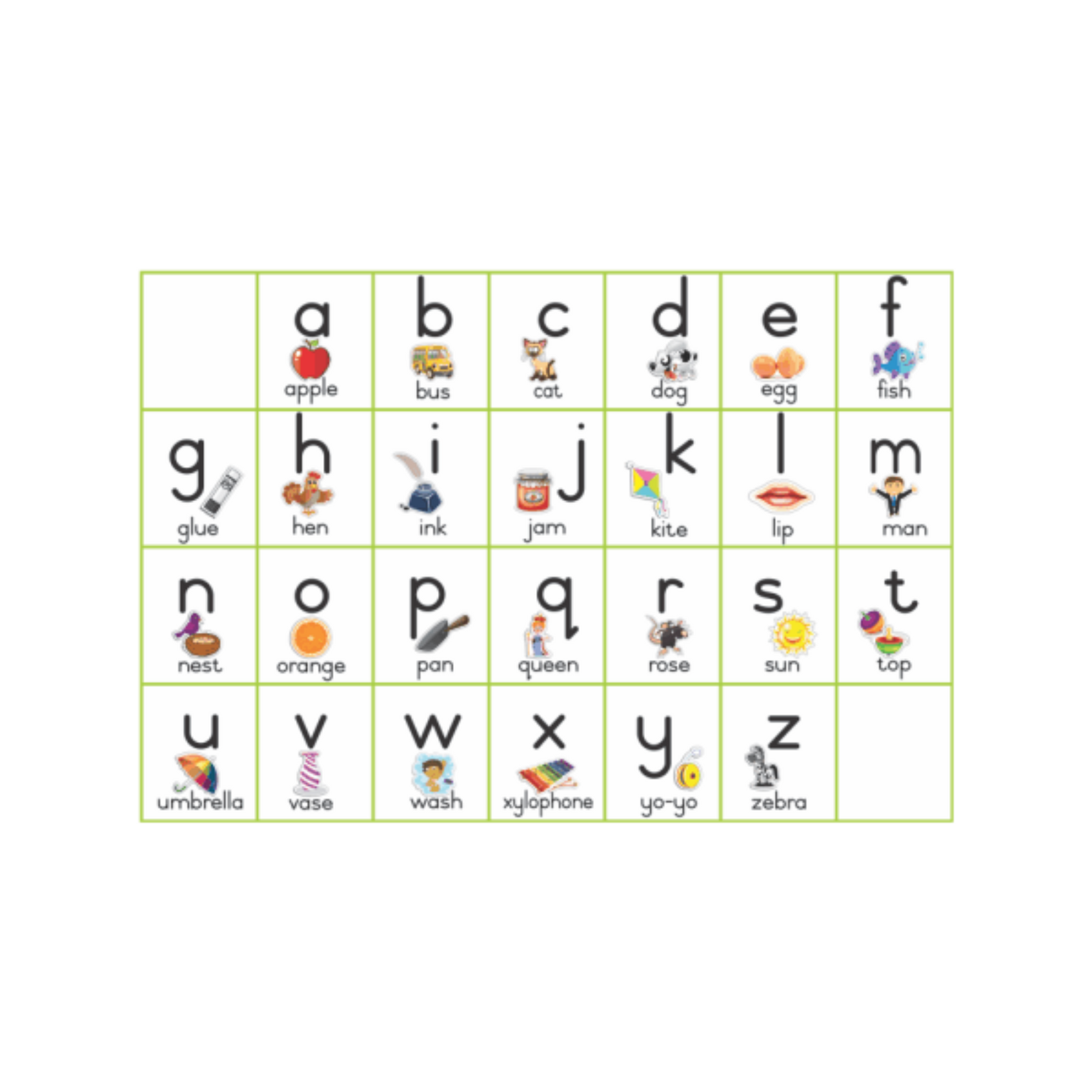 Alphabet Chart - Wallchart – Grow Learning Company
